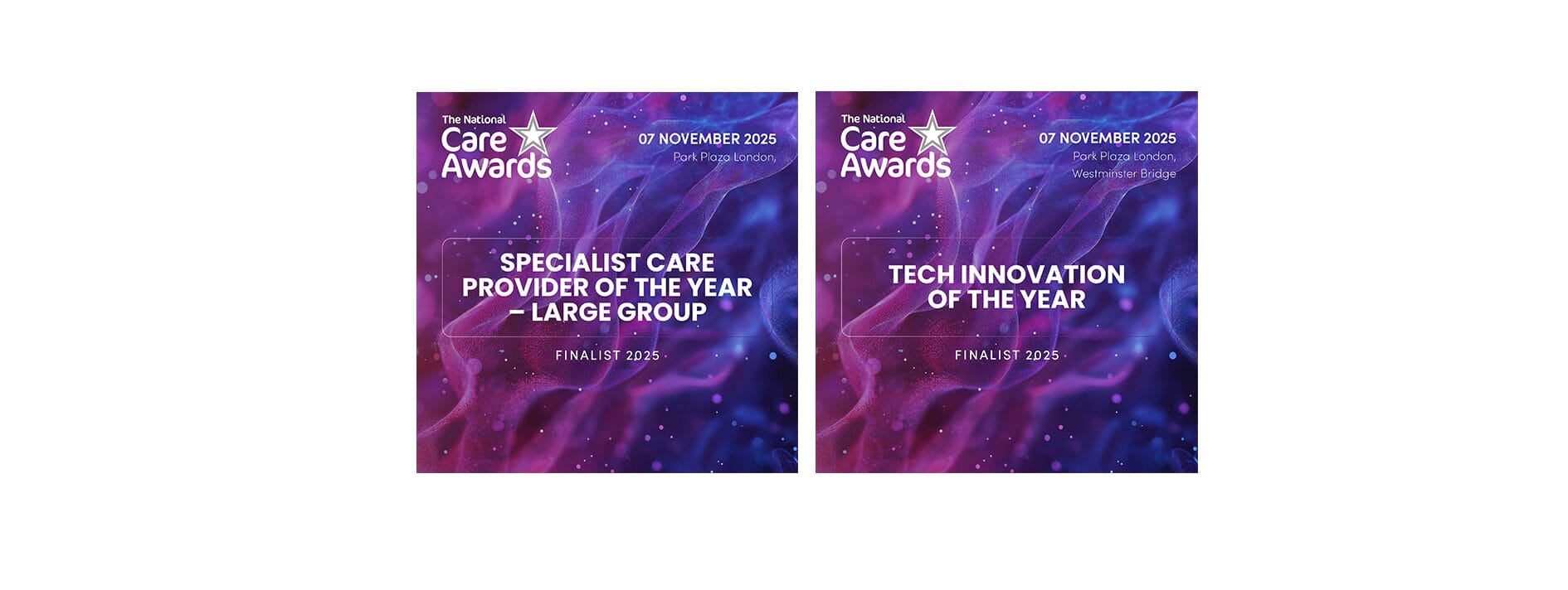 Active Neuro Finalists in National Care Awards 2025